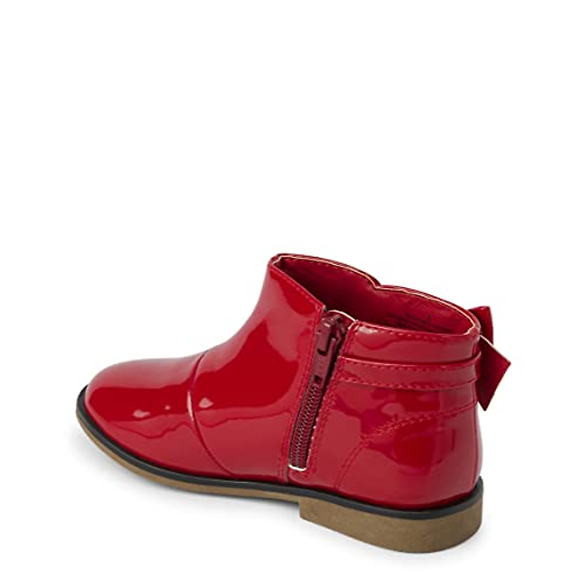 Gymboree, and Toddler Girls Faux Leather Booties,BIG RED,2