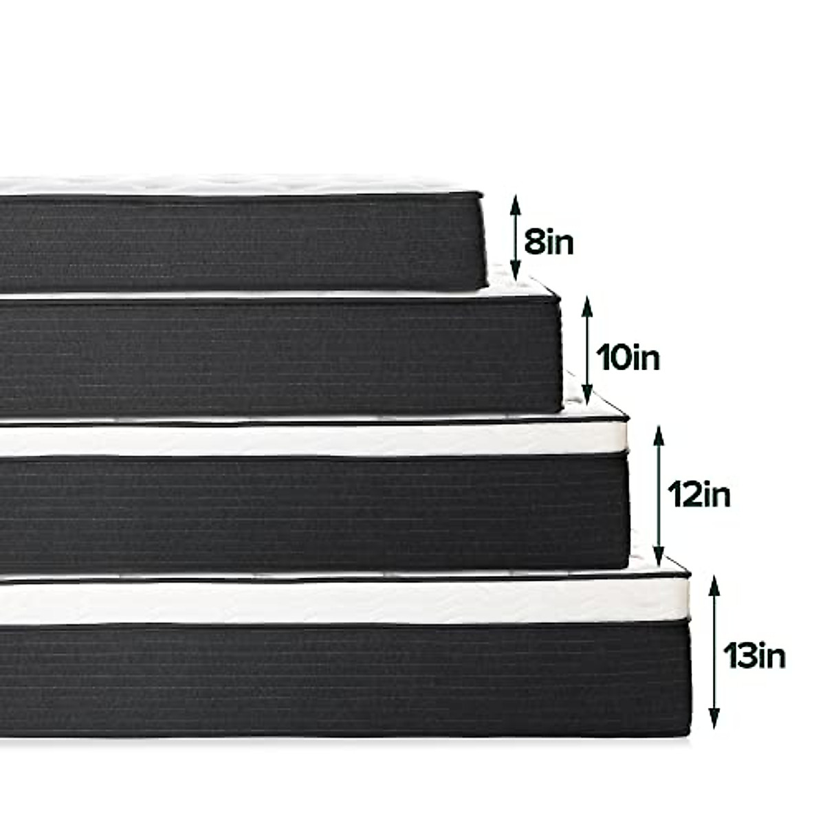 ZINUS 13 Inch Comfort Essential Pocket Spring Hybrid Mattress, Queen, Pressure Relieving Support, CertiPUR-US Certified, Mattress in A Box