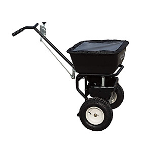 SaltDogg WB155BG Professional 100 lb Capacity Walk Behind Broadcast Salt Spreader, Steel Frame