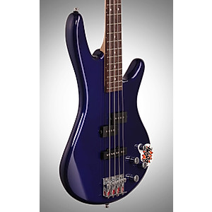 Ibanez 4 String Bass Guitar, Right Handed, Jewel Blue (GSR200JB),34 inches
