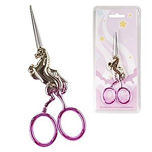 Unicorn Embroidery Craft Stainless Steel Scissors - Gradient - 1 Pair
