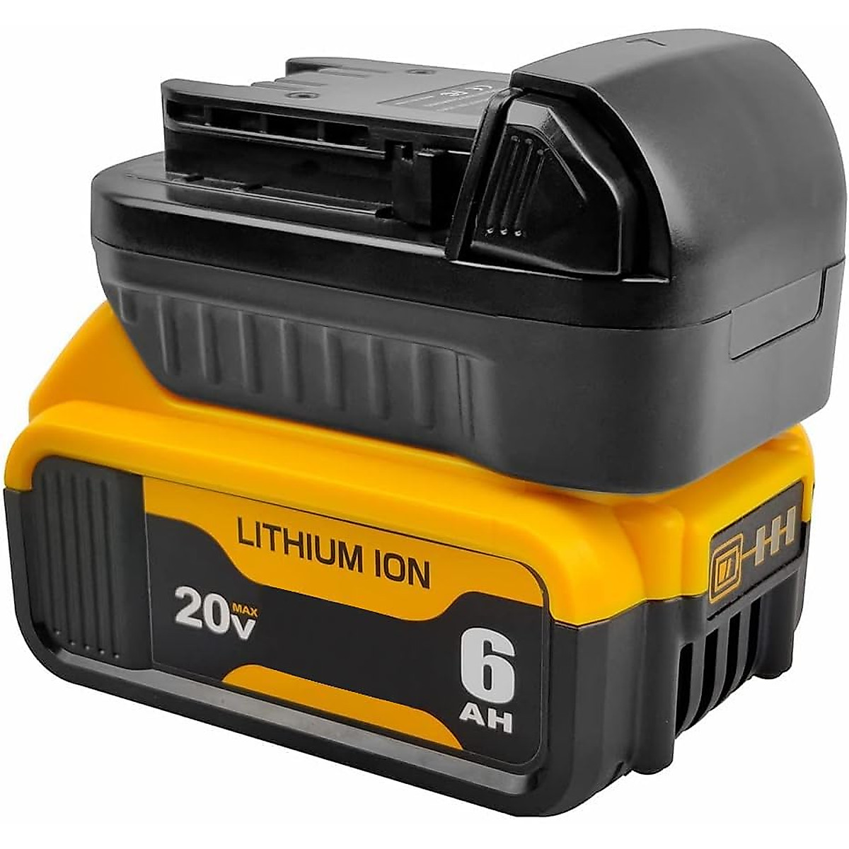 Zltoolpart Adapter for DeWalt to Milwaukee Battery, for 20V 60V DeWalt Lithium Battery to 18V Milwaukee M18 Lithium Battery (Adapter only)