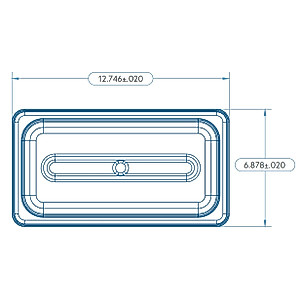 Carlisle FoodService Products Storplus Permalabel Food Storage Container Food Pan with Integrated Label for Kitchen and Restaurant, Polycarbonate, 1/3 Size 6 Inches Deep, Clear - (Pack of 6)
