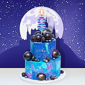 Conelist Video Game Birthday Candles Piñata Gaming Party Candle Numeral Birthday Cake Topper for Kids Battle Boys Birthday Decoration Gaming and Video Game Party Decoration Supplies(Number 8)