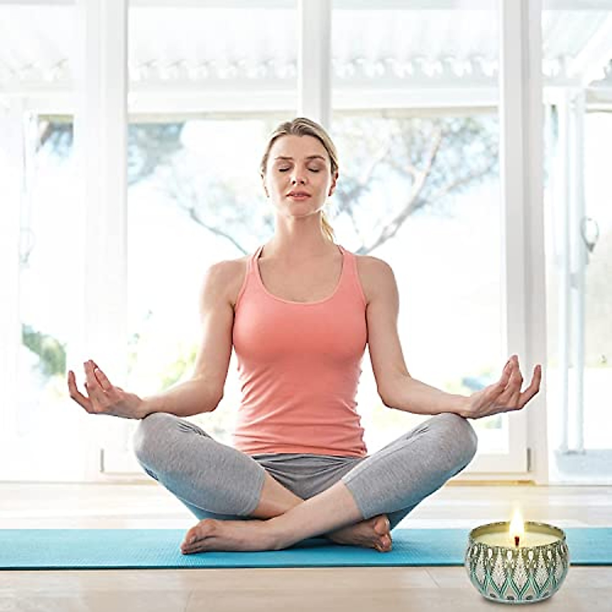 Scented Candles Gift Set for Women, Natural Soy Wax 2.5 Oz with Essential Oils for Stress Relief, Home Aromatherapy Candles, Perfect for Mother's Day, Christmas, Valentine's Day Gifts