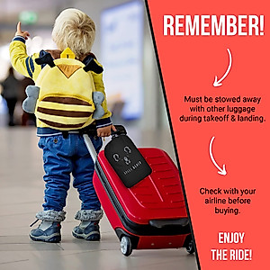 Koala Kloud 3 Height Travel Foot Rest - Gray Inflatable Foot Rest Pillow, Airplane Footrest for Flights, Car Seat, Airplane Bed for Toddler Airplane Travel Essentials Kids Accessories (Black)