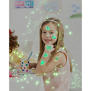 XSIUOTIS Unicorn Birthday Party Favors - 51 PCS Temporary Tattoos Individually Wrap Glow In The Dark | Assorted Goodies for Party Supplies, Goody Bag Stuffers