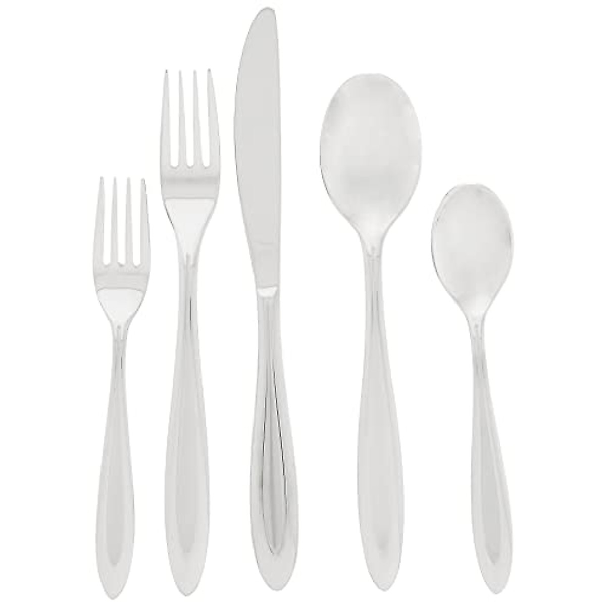 Ginkgo International Fontur 20-Piece Stainless Steel Flatware Place Setting Service for 4