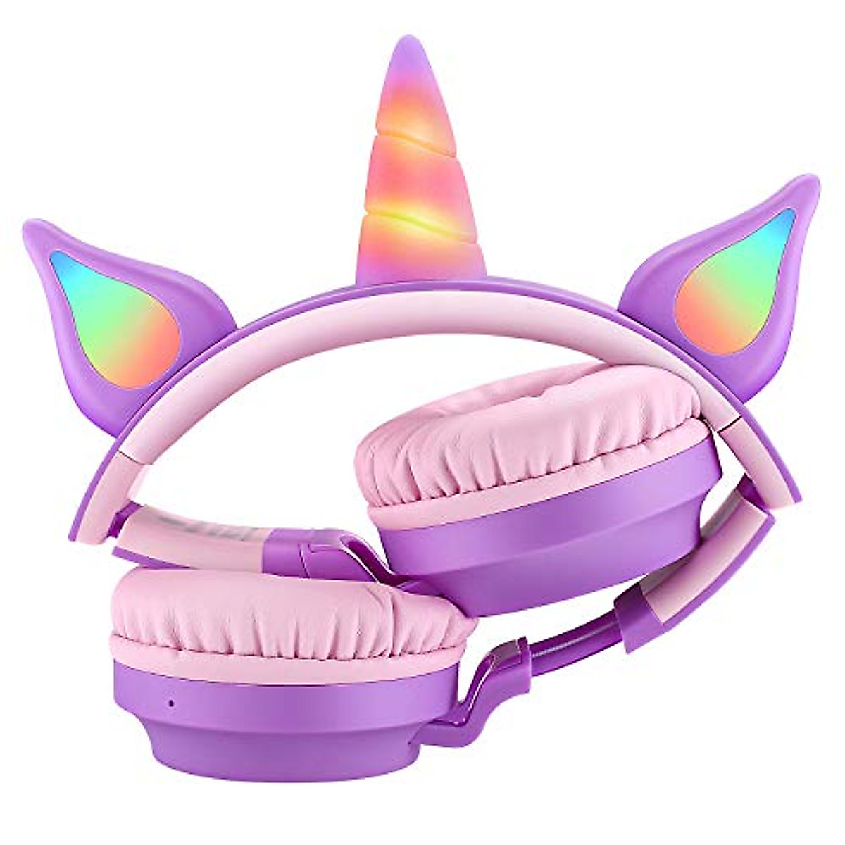 Nenos Bluetooth Kids Headphones Wireless Kids Headphones 93dB Limited Volume Wireless Headphones for Kids Unicorn