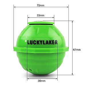 Lucky Smart Fish Finder – Portable Fish Finder, Wi-Fi Fishing Finder for Recreational Fishing from Dock, Shore or Bank,Wireless Fish Finder for Kayak Fising,Shore Fishing,Boat Fishing,Green