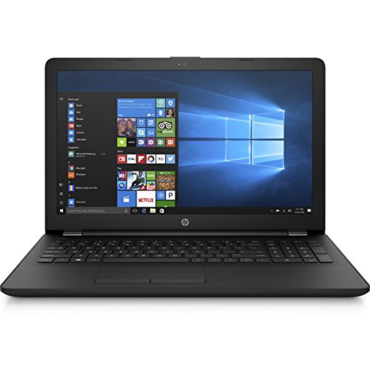 HP 15.6" HD Notebook, Intel 8th Gen Core i5-8250U QC Processor, 12GB Memory, 2TB Hard Drive, Optical Drive, HD Webcam, 2 Year Warranty Care Pack- Jet Black