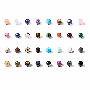 Caiyao 3Pcs 8mm Natural Semi-Precious Gemstones Beaded Bracelets for Women Men Healing Energy Crystal Reiki Stone Bracelet Stretch Round Beaded Elastic-Pink