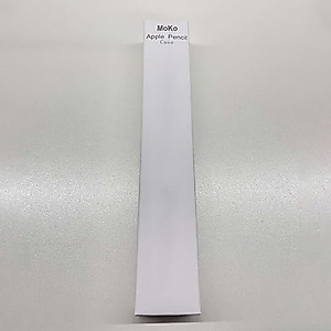 MoKo Pencil Holder for Apple Pencil Pro, Apple Pencil 1st/2nd Generation, Apple Pencil (USB-C), PU Leather iPad Pencil Sleeve Pouch with Buckle & Elastic Band Attach to iPad Case - Space Gray