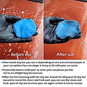 awave bloom Car Clay Bars Auto Detailing 400g and Clay bar Lubricant Tablets 8 Pack(1pcs=16 oz) Clay bar kit for Car Detailing Damage Free Cleaning