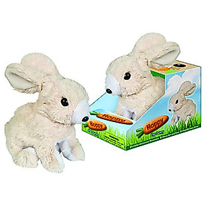 Westminster, Inc. Hoppy the Bunny - Cute, Cuddly, Plush Battery Operated Rabbit Toy Hops and Wiggles
