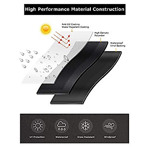 SunPatio 40 Inch Electric Smoker Cover, Heavy Duty Waterproof Vertical Smoker Propane Grill Cover, Compatible for Masterbuilt, Smoke Hollow, Pit Boss Square BBQ Smoker and More, 23" W x 17" D x 39" H