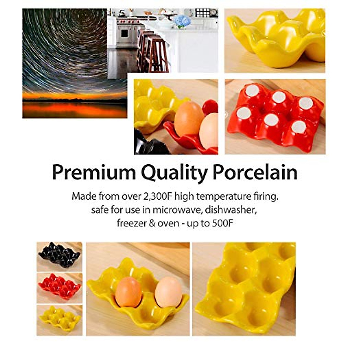 URWOOW Cup Egg Tray Holder (White)