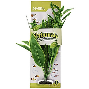 Marina Naturals, Green Dracena Silk Plant, Large Fish Tank Decoration, PP96