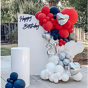 Red Balloons 84 pcs Red Balloons Garland Arch Kit 5 inch +12 inch +18 inch Matte Red Latex Balloons Happy Birthday Balloons Baby Shower Decorations Wedding Balloons