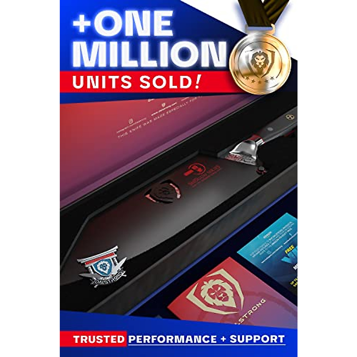 DALSTRONG Hybrid Cleaver & Chef Knife - 8 inch - Shogun Series ELITE - The 'Crixus' - Japanese AUS-10V Super Steel Kitchen Knife - Black Handle - Razor Sharp Knife - Meat Cleaver Heavy Duty - w/Sheath