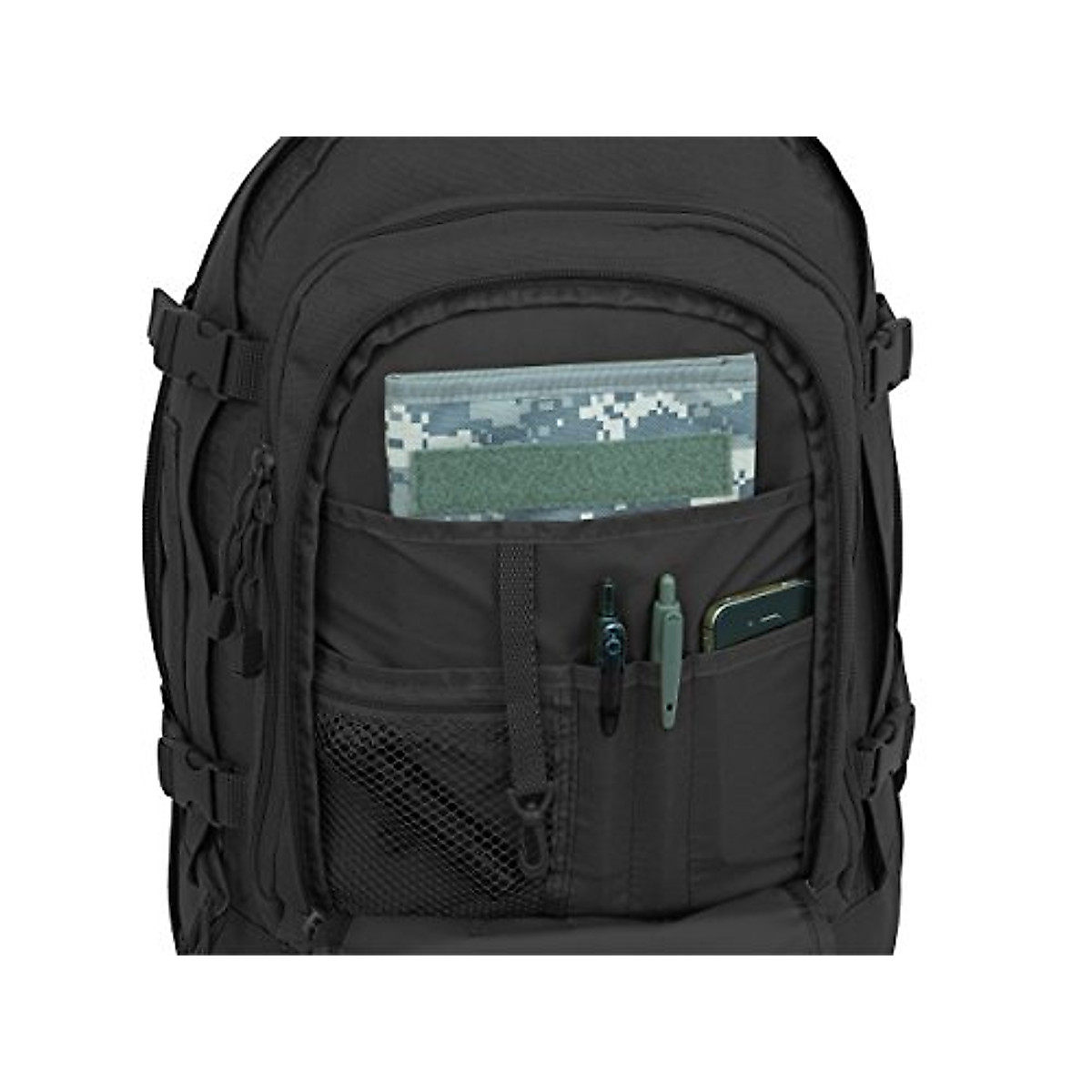 Mercury Tactical Gear Code Alpha 3 Day Stretch Tactical Backpack, Basic, Black, One Size