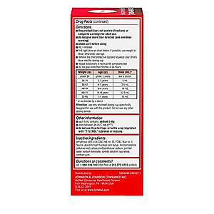 Tylenol Children's Pain + Fever Relief Cold Medicine, Acetaminophen, Grape, 4 fl. oz