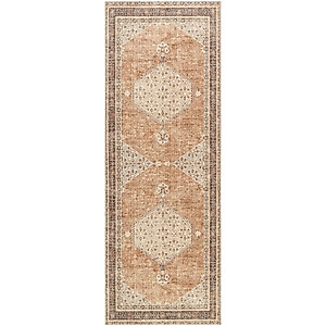 Livabliss x Becki Owens Lila Medallion Runner Area Rug, 2'7" x 7'3", Tan