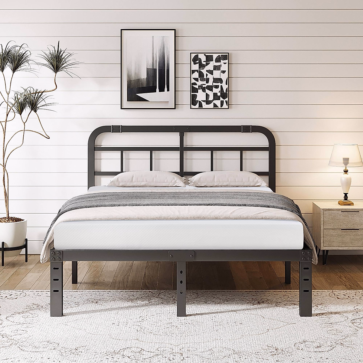 Full Size Mattress, 5/6/8/10 Inch Hybrid Full Mattress with Breathable Soft Cover for a Comfortable Sleep & Pressure Relief, Certipur-Us Certified Fiberglass-Free Mattress in a Box, (Full, 5 Inch)