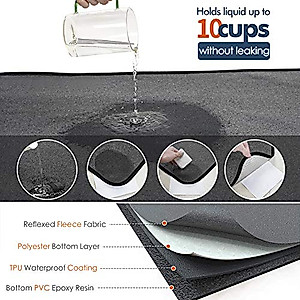 ULIGOTA Washable Pee Pads for Dogs 65"x45"/72"x72" Extra Large Reusable Puppy Pads Waterproof Puppy Training Pads, Non-Slip Dog Mats Fast Absorbent Whelping Pads for Playpen Mat