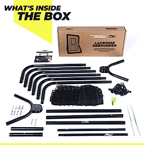 Victorem Lacrosse Rebounder for Backyard - 4x6 Inches Lacrosse Bounce Back Net, Volleyball Rebounder, Pitch Back Baseball Rebounder fits for Volleyball, Tennis and Softball Training