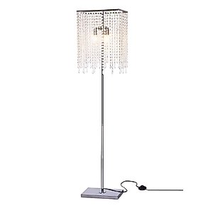 GDLMA Floor Lamp, Crystal Lava Lamp, Raindrop Standing Light for Bedroom, Living Room or Gift Silver