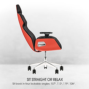 Thermaltake ARGENT E700 Real Leather Gaming Chair (Flaming Orange) Design by STUDIO F∙A∙PORSCHE, GGC-ARG-BRLFDL-01