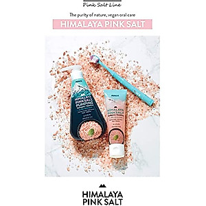 PERIOE Flouride-Free Himalayan Pink Salt Toothpaste, 3.4 oz - Ice Mint w/Aloe Vera | Vegan, Cruelty-Free, Paraben-Free Plaque & Tartar Remover Oral Care Travel Size Toothpaste