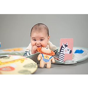 Taf Toys Savannah 360° Activity Gym with Music & Light & 20 Playful Activities, Thickly Padded with Soft Mat and a Unique “Crinkle Toy” for a Variety of Body Positioning for Newborn and Up