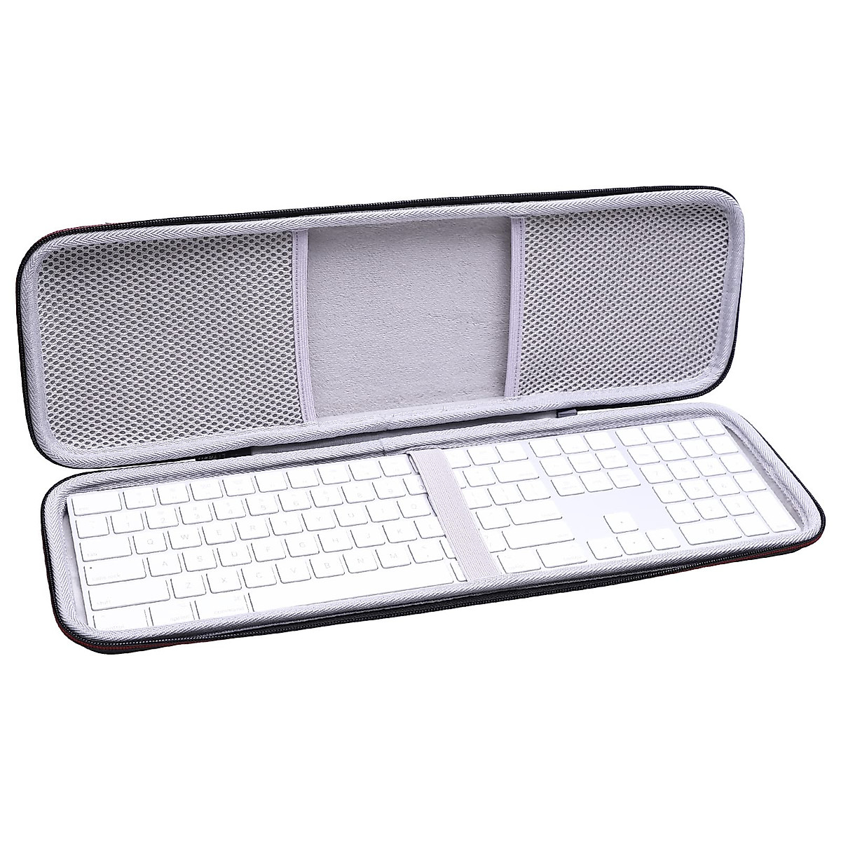 LTGEM Case Compatible with Apple Magic Keyboard with Touch ID Numeric Keypad MQ052LL/A MMMR3LL/A, Mouse and Trackpad(Inside: 16.9"x4.8"x0.6"), Case Only