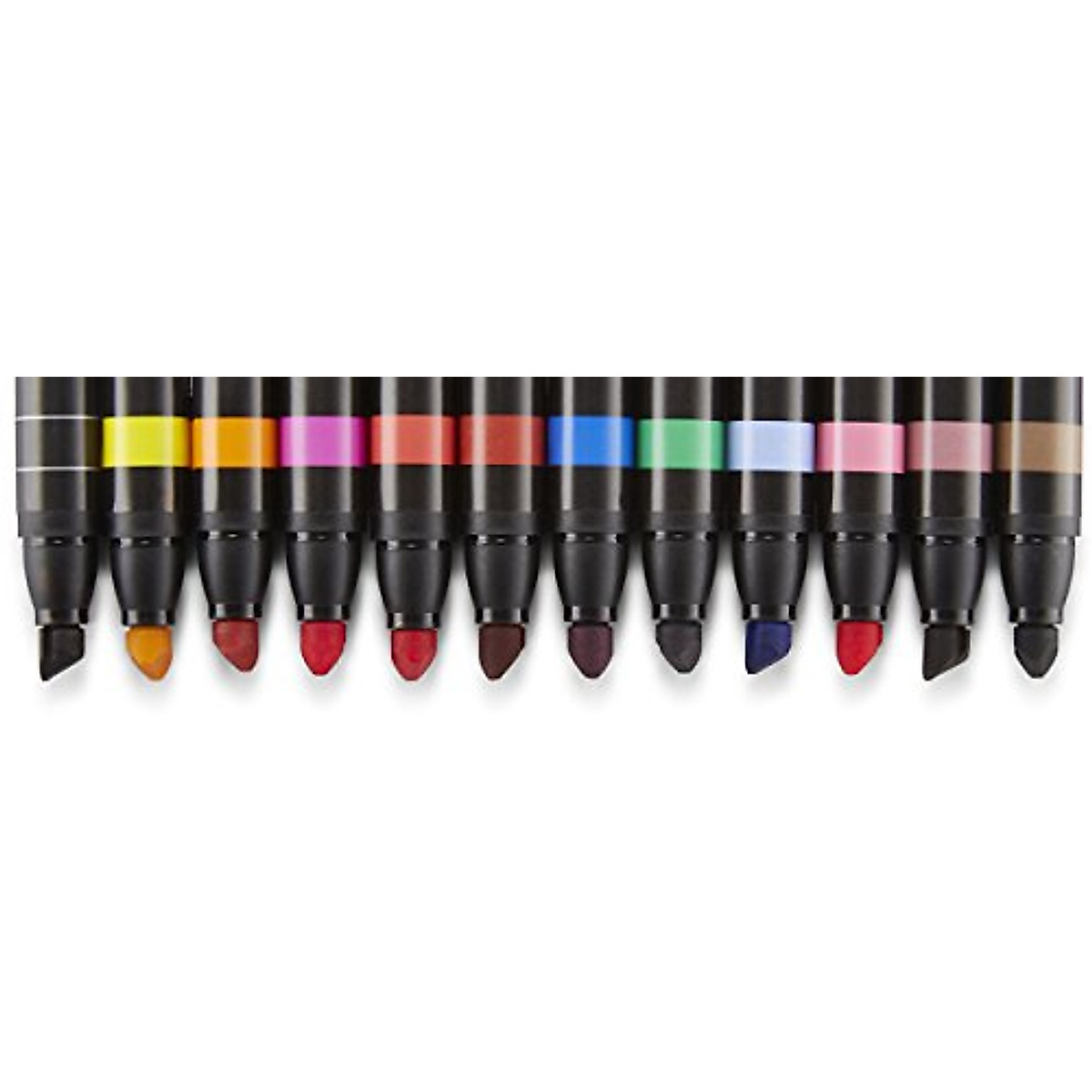 Prismacolor 97 Premier Double-Ended Art Markers, Fine and Chisel Tip, 24-Count with Carrying Case