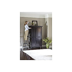 Cosco 11880Pblw1 Max Work Steel Platform Ladder, 22W X 31D X 55H, 3-Step, Black