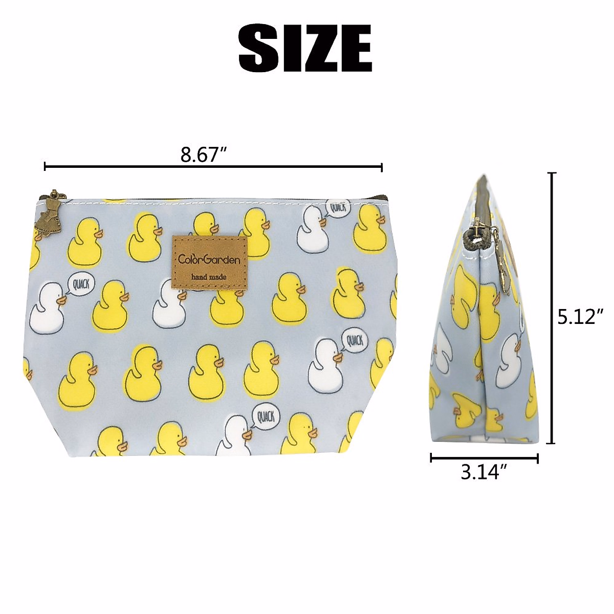 Hunger Yellow Duck Make-Up Cosmetic Bag Carry Case, 14 Patterns (P11417021)