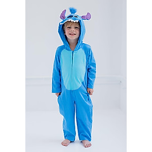 Disney Lilo & Stitch Toddler Boys Zip Up Coverall Blue 4T