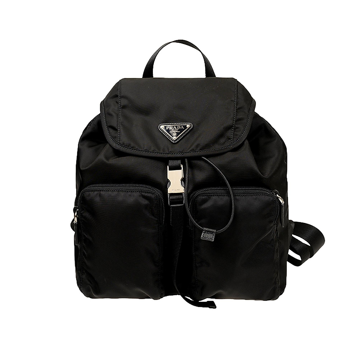 Prada Zainetto Unisex Black Tessuto Nylon Backpack Rucksack 1BZ005