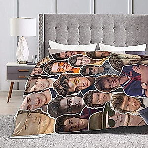 Blanket Ultra Soft Throw Blanket for Sofa Offiece Bed Car Camp Couch for Adults Kids 50"x40"