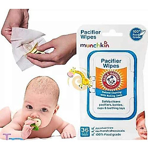Munchkin Arm and Hammer Pacifier Wipes, White, 108 Count