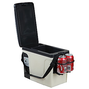 Smad Portable Thermoelectric Cooler and Wamer Car Travel Cooler, AC DC 12V, 6L