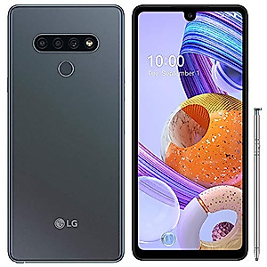 LG K71 Stylus (128GB,4GB) 6.8 inch FHD+,48MP Rear + 32MP Selfie,Dual SIM GSM Unlocked 4G LTE (T-Mobile,AT and T,Metro) Stylo 6 International Model LM-Q730 (Titan,Tone Free Bluetooth Bundle)