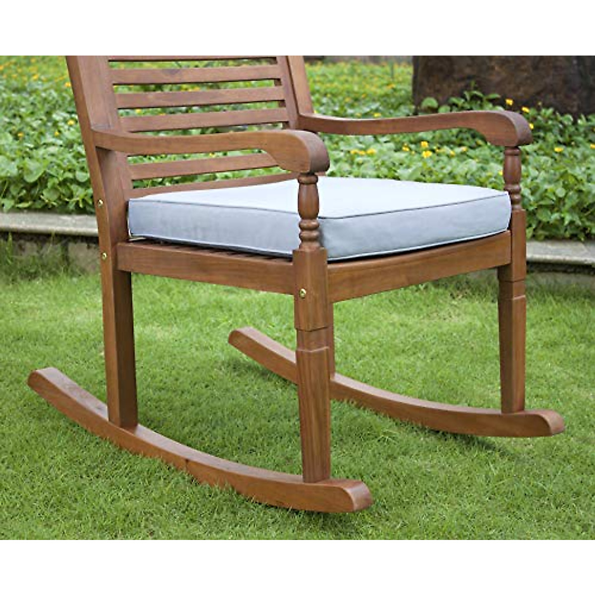 northbeam Nantucket, Natural Colour Stain with Grey Rocking Chair with Cushion