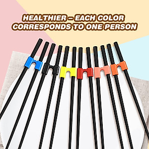 6PCS Chopstick Helper Kids, Chopstick Trainer Beginner Learning Practice & Training Chopsticks for Adult Kid with Chinese Japanese Korean Food