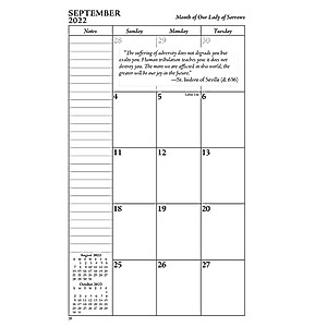 2023 Saints Calendar & 16 Month Daily Planner Spiral Bound