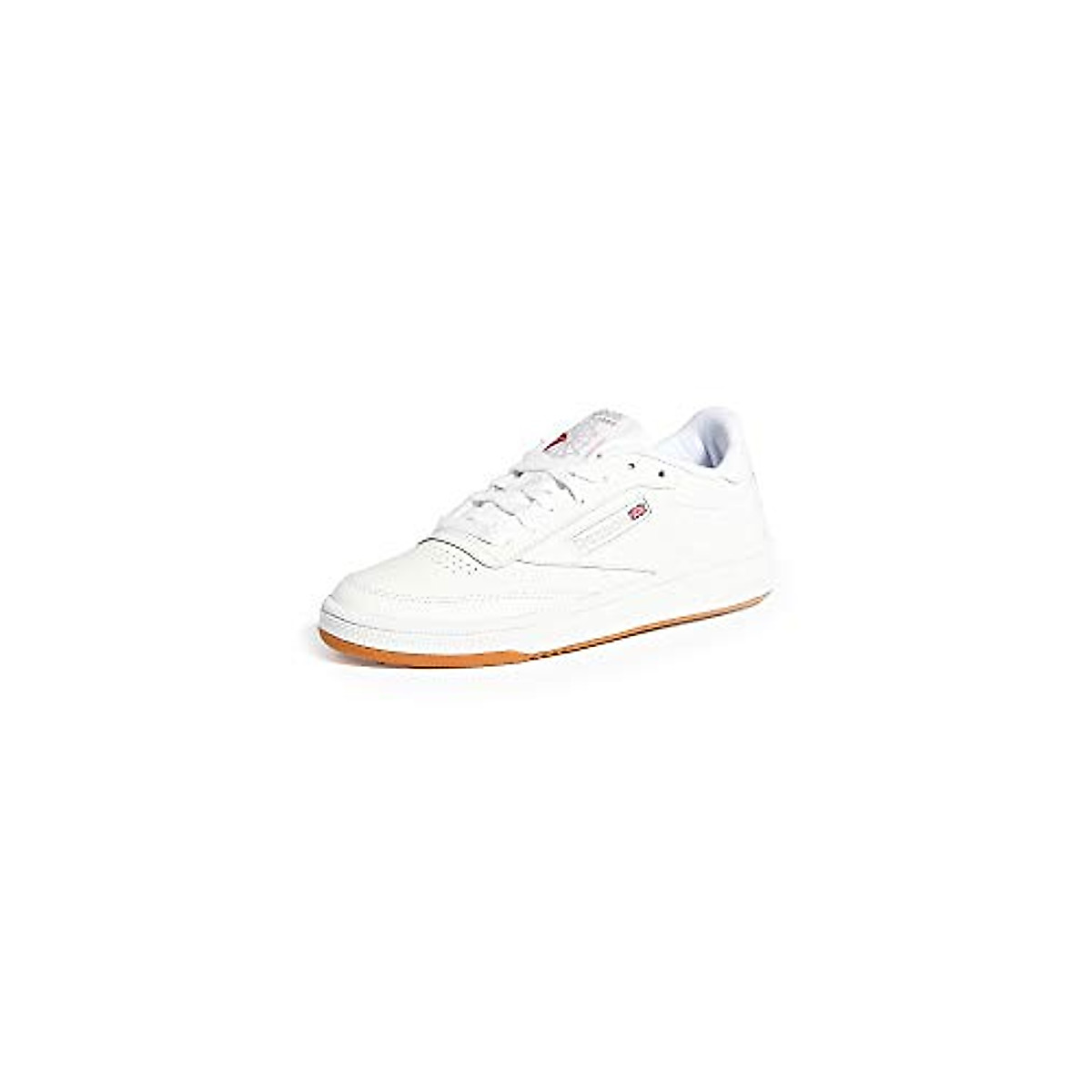 Reebok Women Club C 85 Sneaker, White/Light Grey/Gum, 7.5