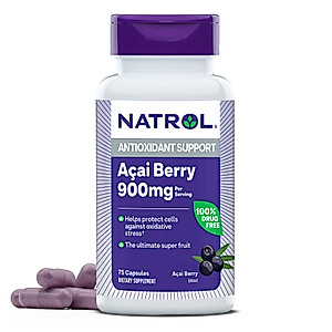 Natrol Acai Berry 1,000mg, Antioxidant Protection, Capsules, 75ct
