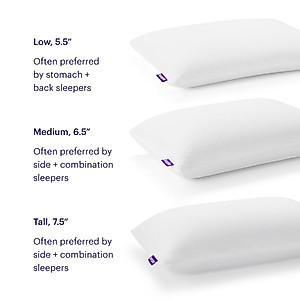 Purple Harmony Pillow | The Greatest Pillow Ever Invented, Hex Grid, No Pressure Support, Stays Cool, Good Housekeeping Award Winning Pillow (Medium)
